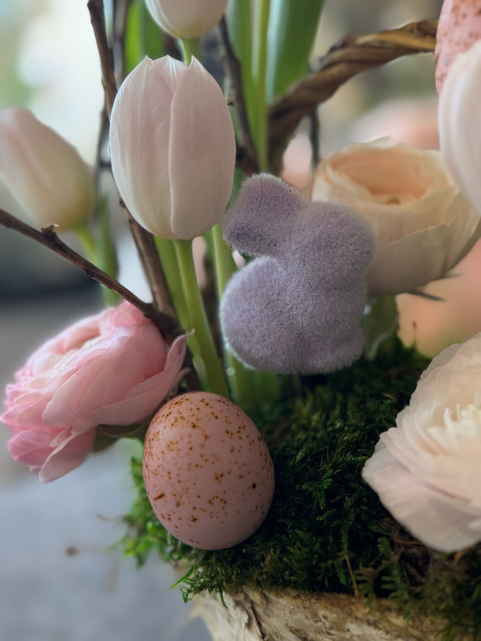 Easter Light Pink Tulips Floral Arrangement – GRAVEL Florals & Curiosities